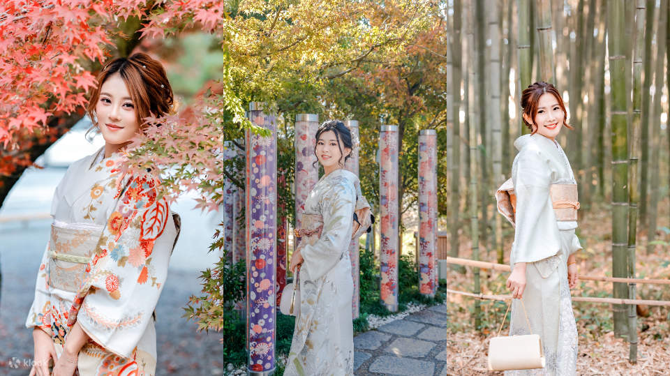 Kyoto Arashiyama | Popular Kimono Rental Experience | Kimono, Yukata, Furisode, Make-up, and ...